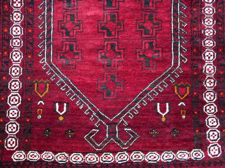 Hand-Woven Afghan Bishiri Prayer Rug – Khyber Pass Gallery